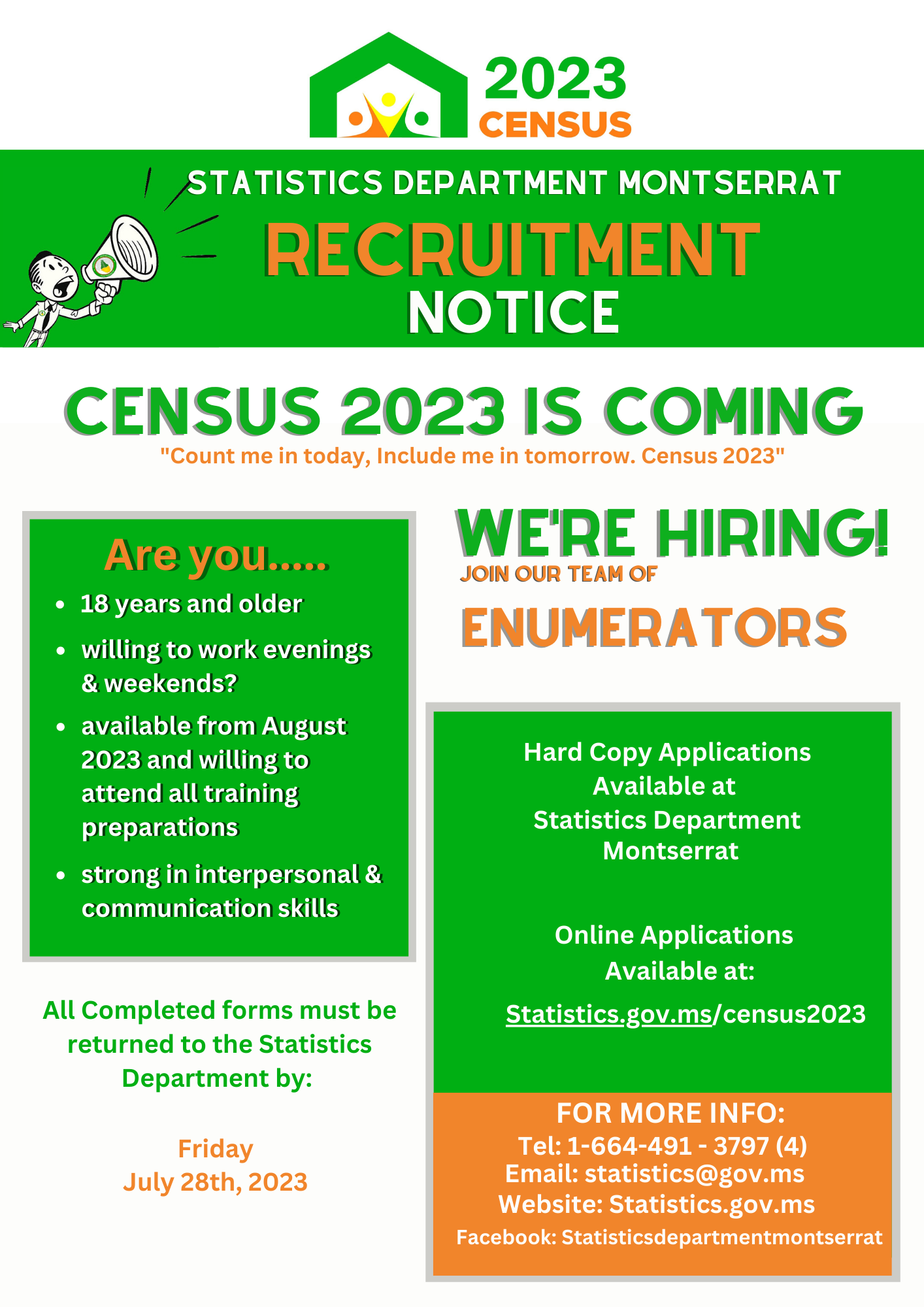 Census 2023 - Statistics Department Montserrat